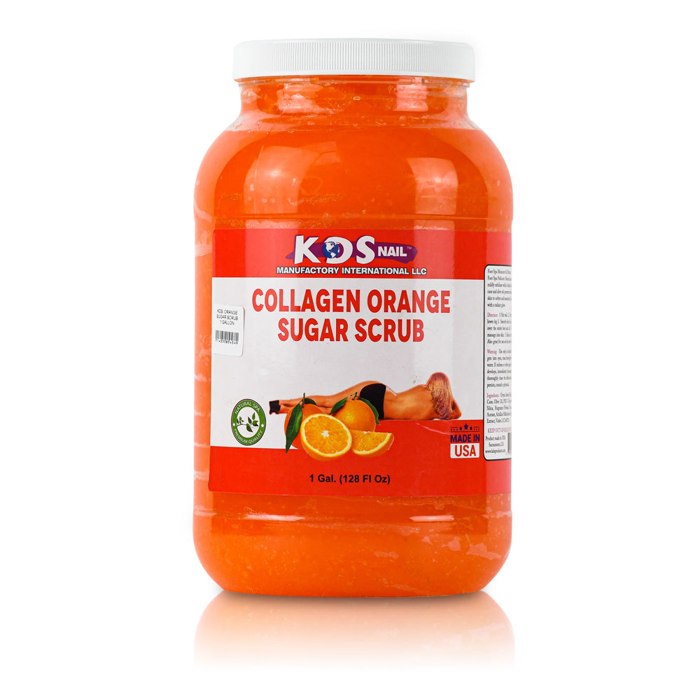 KDS Nail - Collagen Orange Sugar Scrub – J&W Supply Ltd